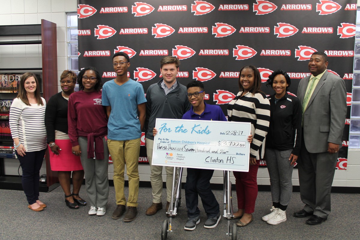 CHS Anchor Club Donates to Batson Children's Hospital - The Clinton Courier