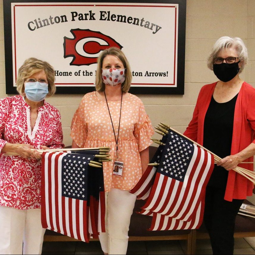 Walter Leake DAR gives Classroom Flags to Clinton Park Elementary ...