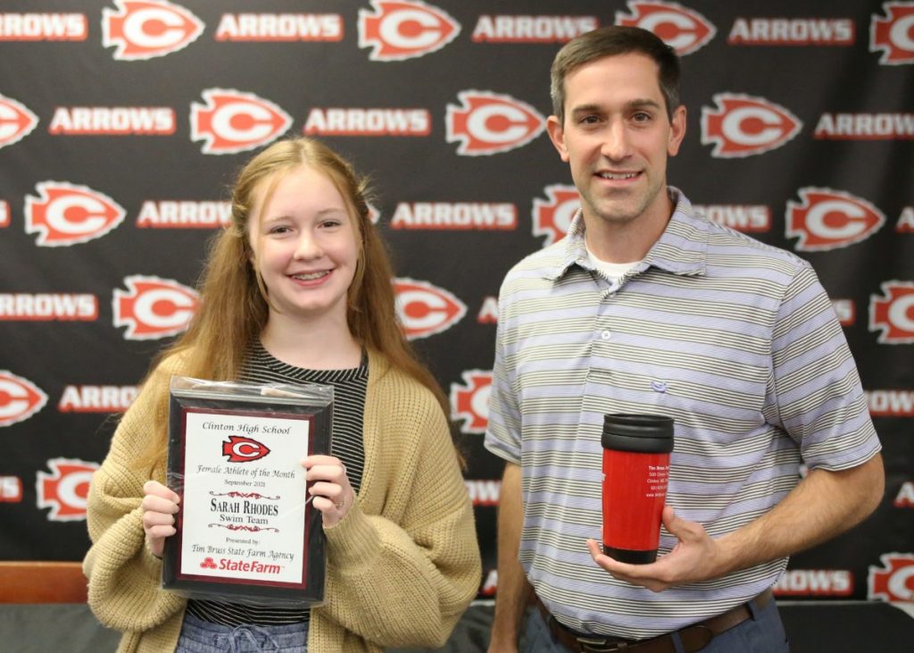 Rhodes and Swann named State Farm Athletes of the Month - The Clinton ...