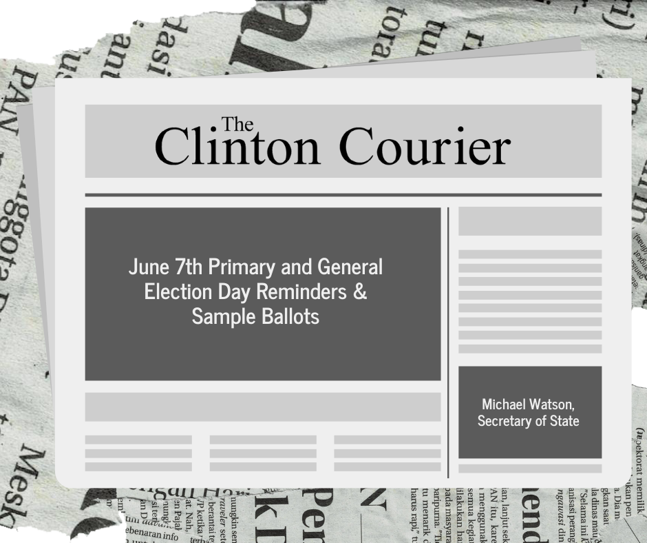 June 7th Primary and General Election Day Reminders (and sample ballots ...