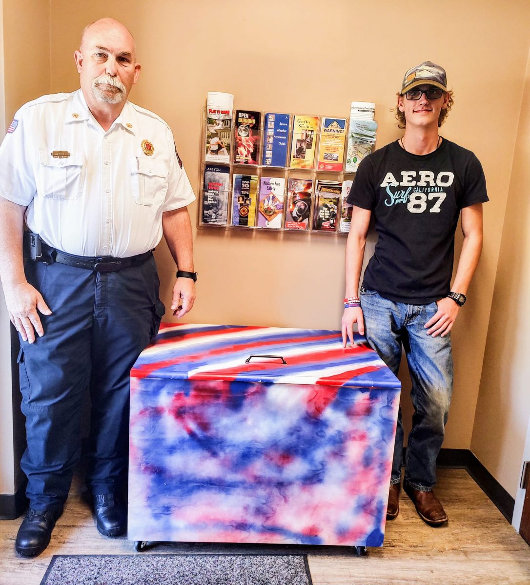 Retired flag drop off box now available - The Clinton Courier