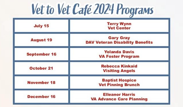 Vet to Vet Café program begins - The Clinton Courier