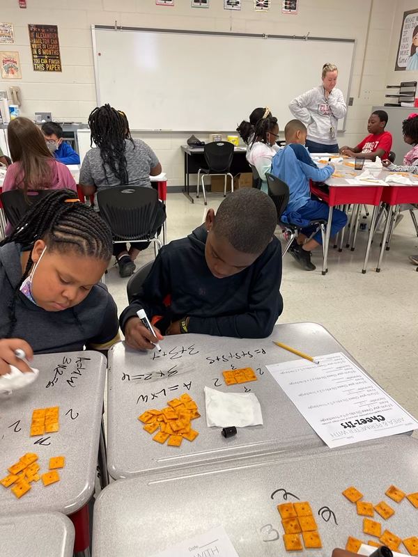 Cheese crackers help students with math skills - The Clinton Courier