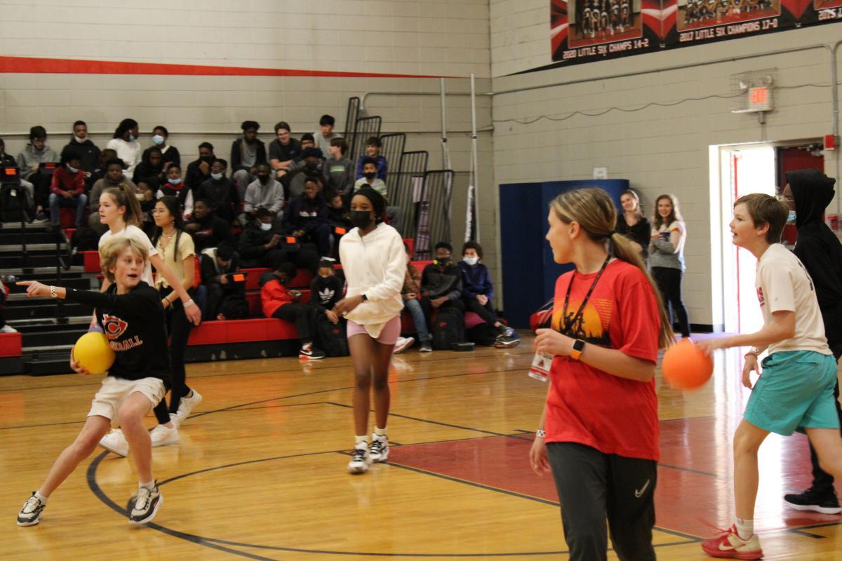 Students versus teachers dodgeball games held - The Clinton Courier