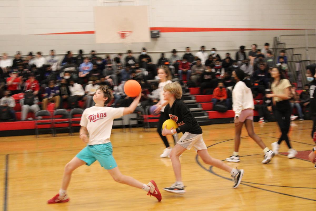 Students versus teachers dodgeball games held - The Clinton Courier